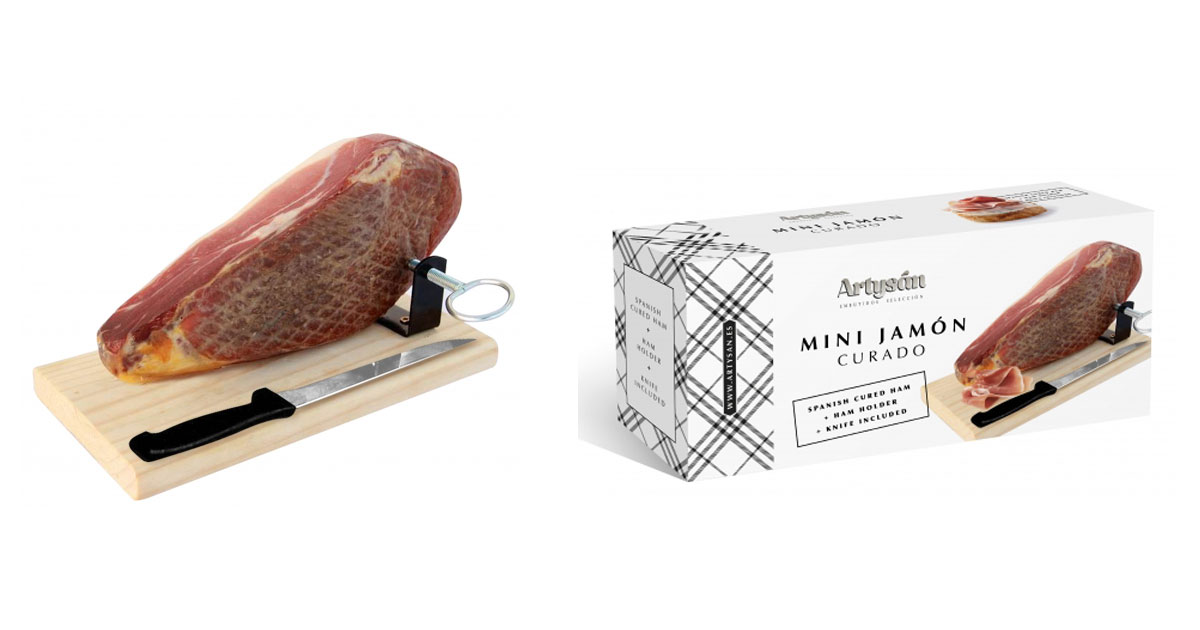 Miếng Đùi Heo Muối Mini Jamón Curado Artysan 1.0Kg | Đồ Nhập Khẩu
