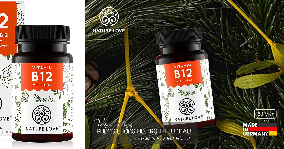 Viên Uống Nature Love Vitamin B12, 180 Viên, Phòng Chống Hỗ Trợ Thiếu ...